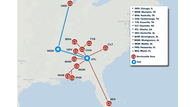 Linehaul Service out of Memphis | Easley Transportation